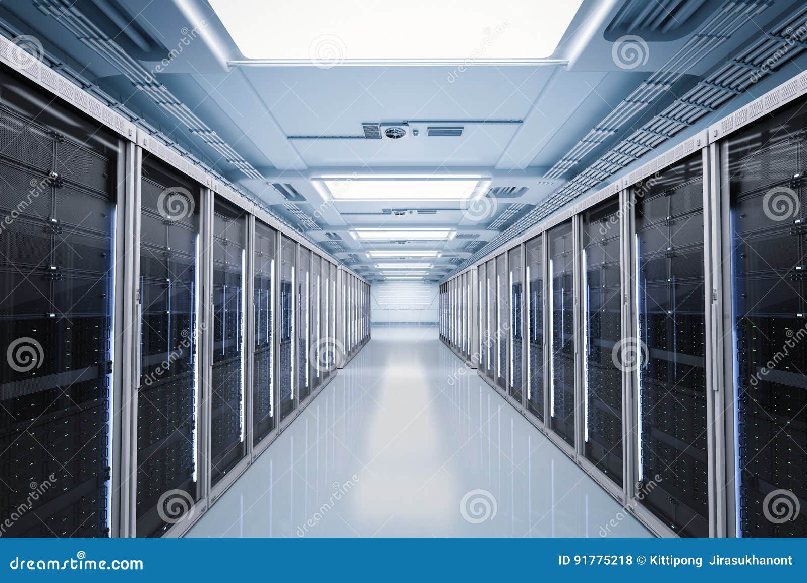 Server Room or Server Computers Stock Photo - Image of hardware ...