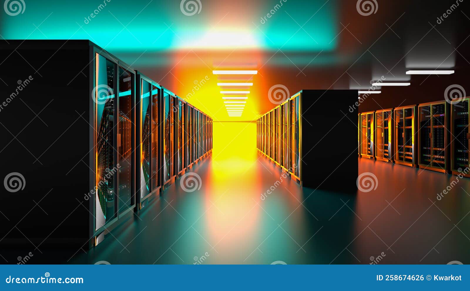 Server Room. Server Data Center. Backup, Mining, Hosting, Mainframe ...