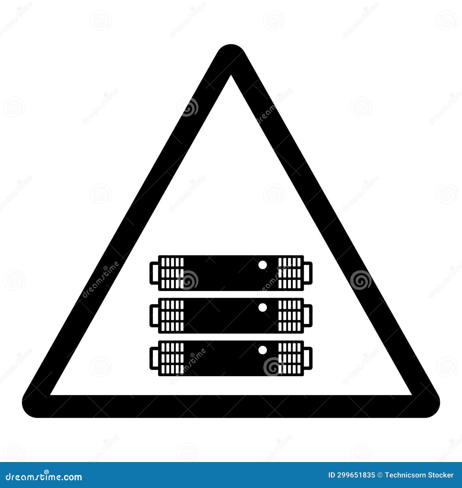 Server Room Symbol Sign,Vector Illustration, Isolate on White ...