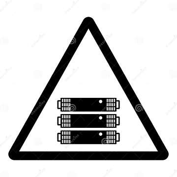 Server Room Symbol Sign,Vector Illustration, Isolate on White ...