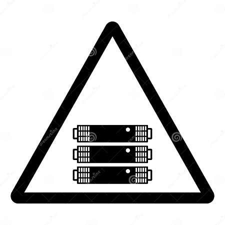 Server Room Symbol Sign,Vector Illustration, Isolate on White ...