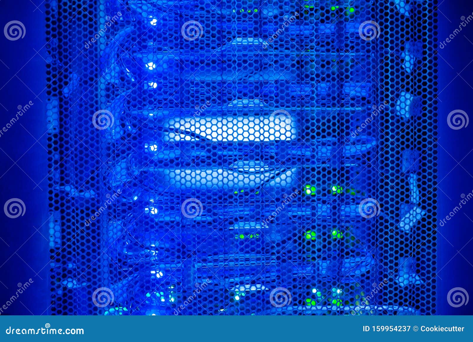 The Server Room Tells the Computer Server that is Working Continuously ...