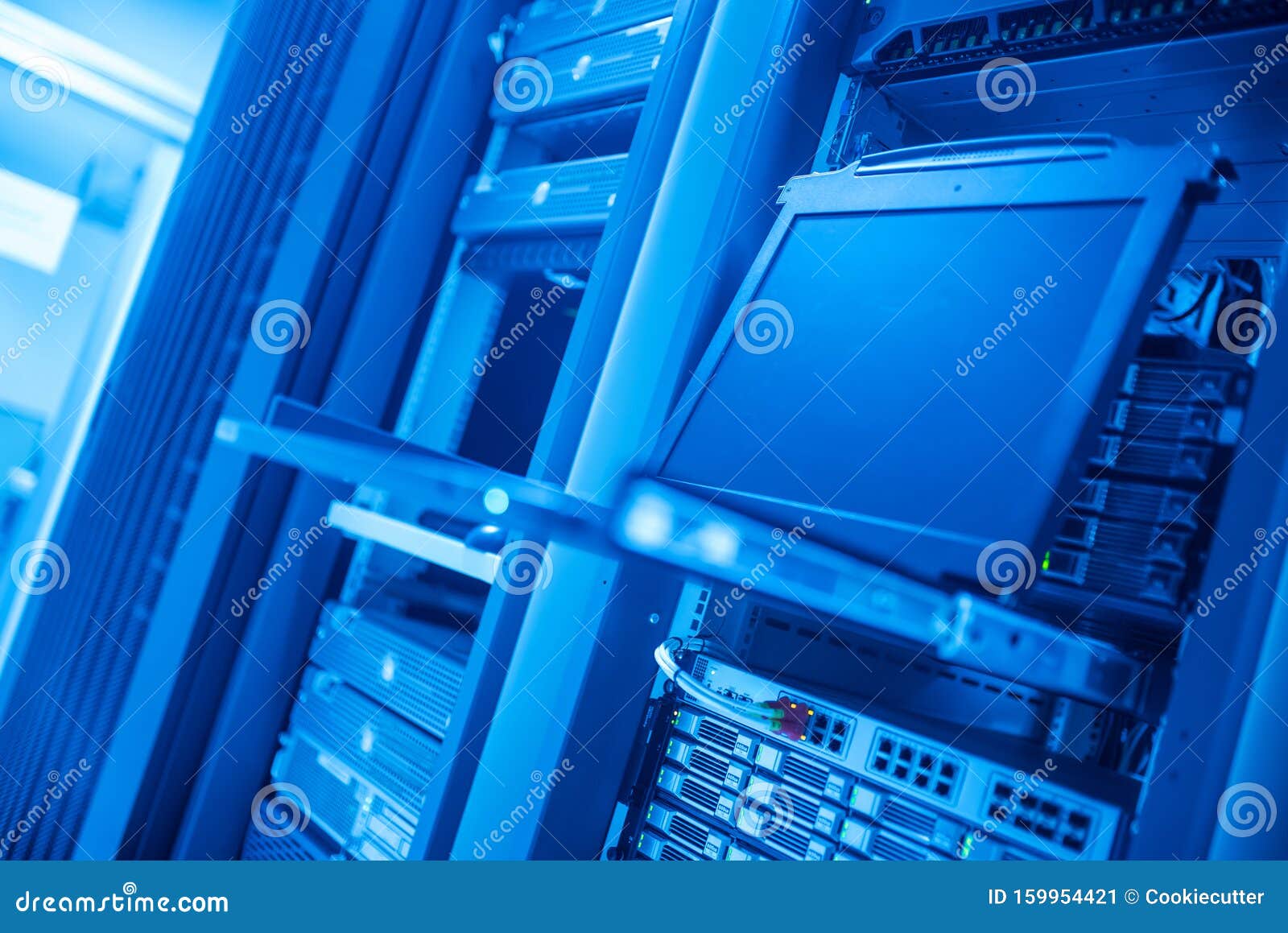 The Server Room Tells the Computer Server that is Working Continuously ...