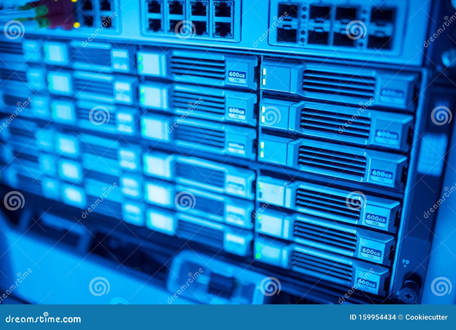 The Server Room Tells the Computer Server that is Working Continuously ...