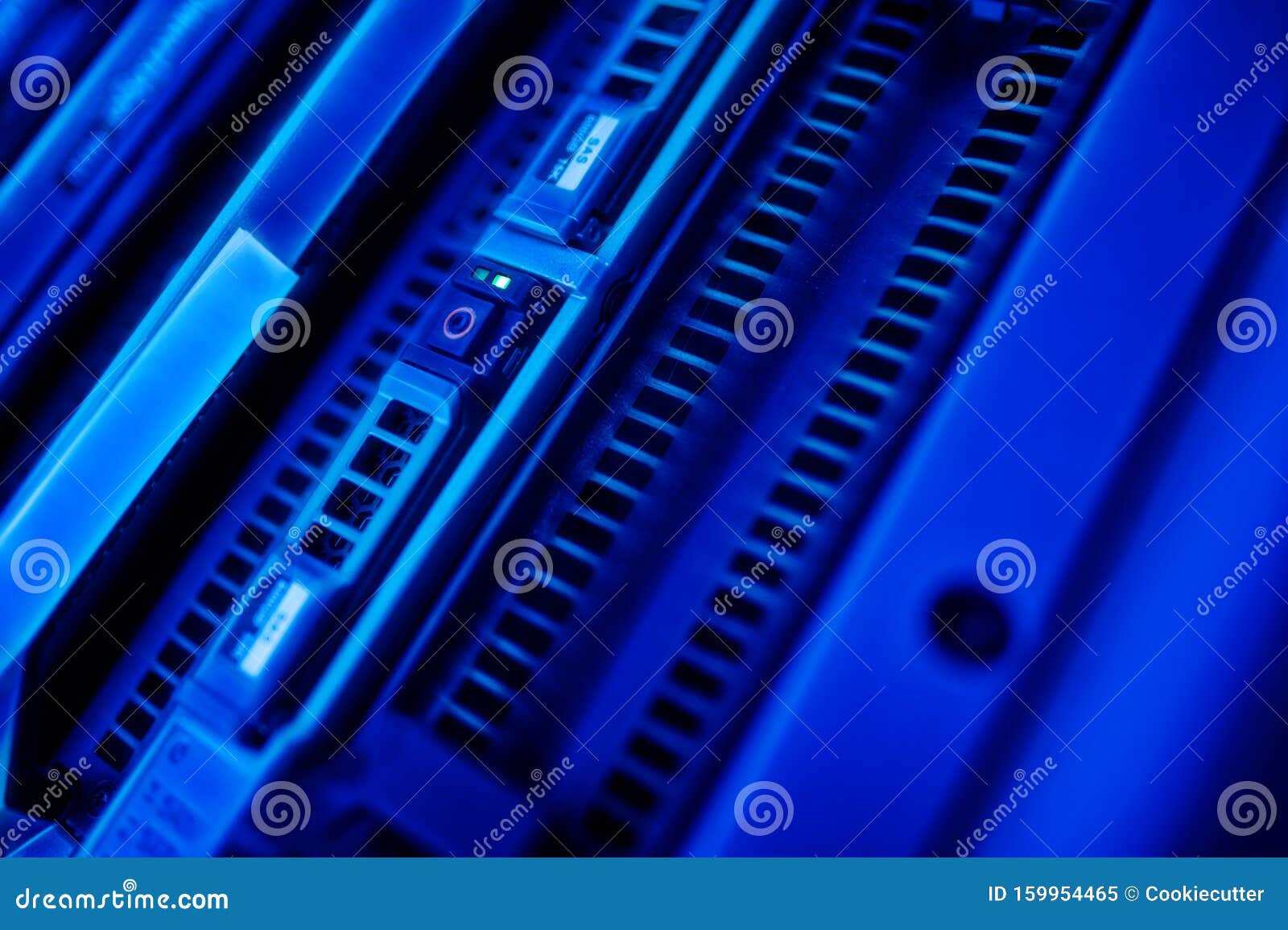 The Server Room Tells the Computer Server that is Working Continuously ...