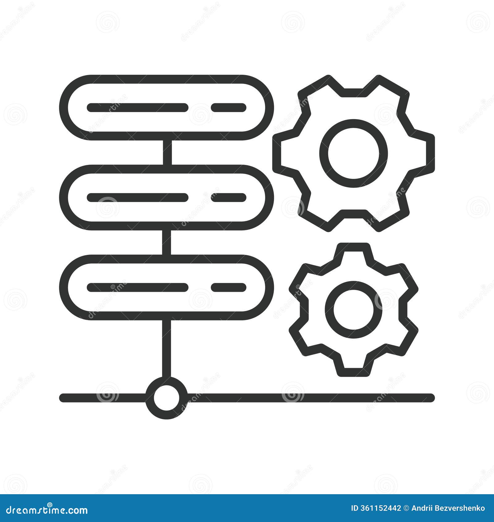 Network Database Disc Icon Vector. Highly Detailed Illustration Of ...