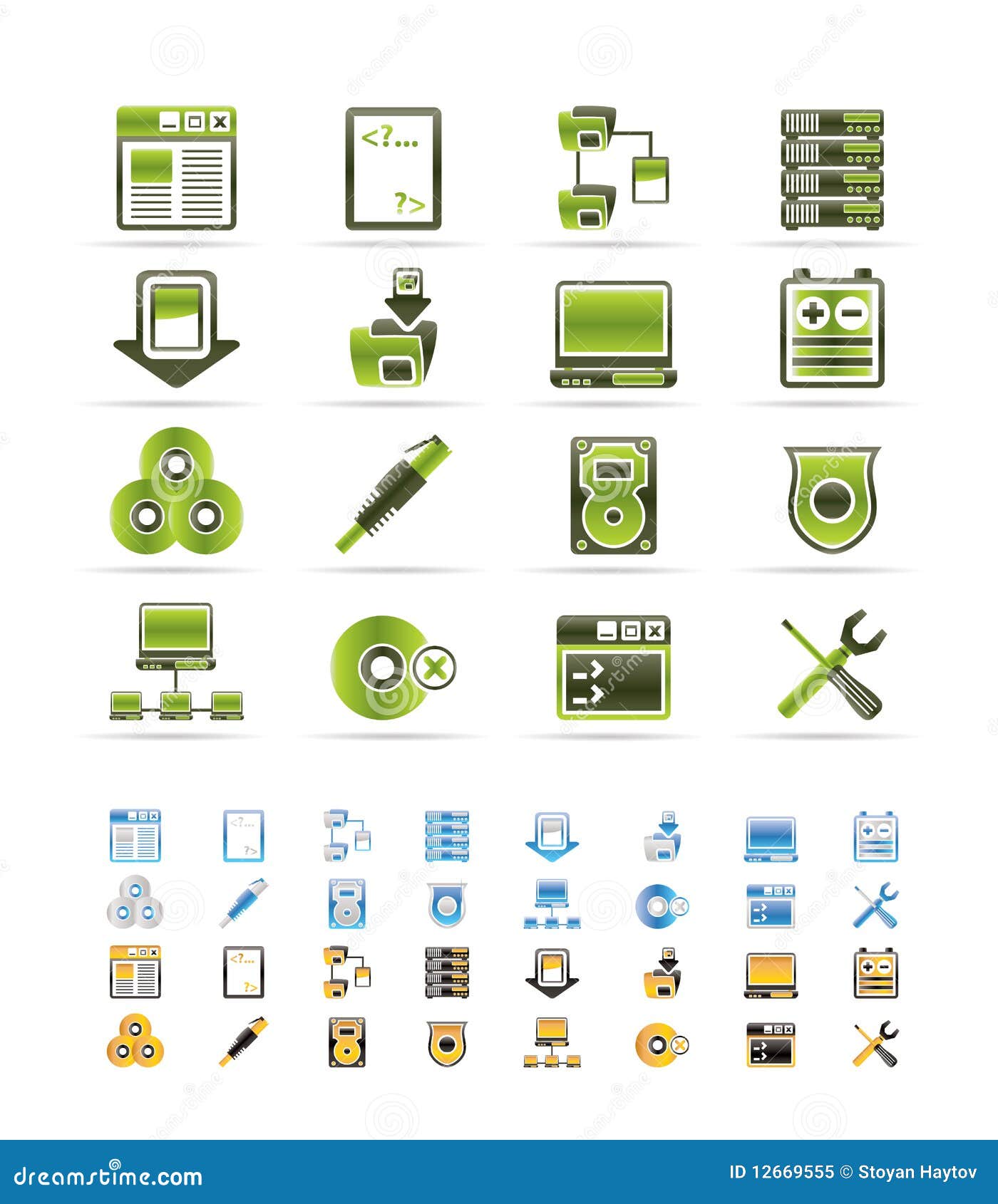 Server Side Computer icons stock vector. Illustration of explorer ...