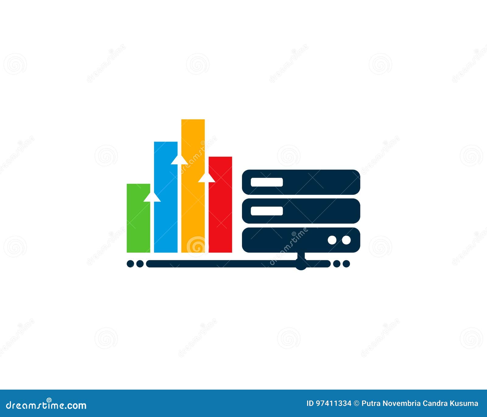 Server-Statistik-Ikone Logo Design Element Vektor Abbildung ...