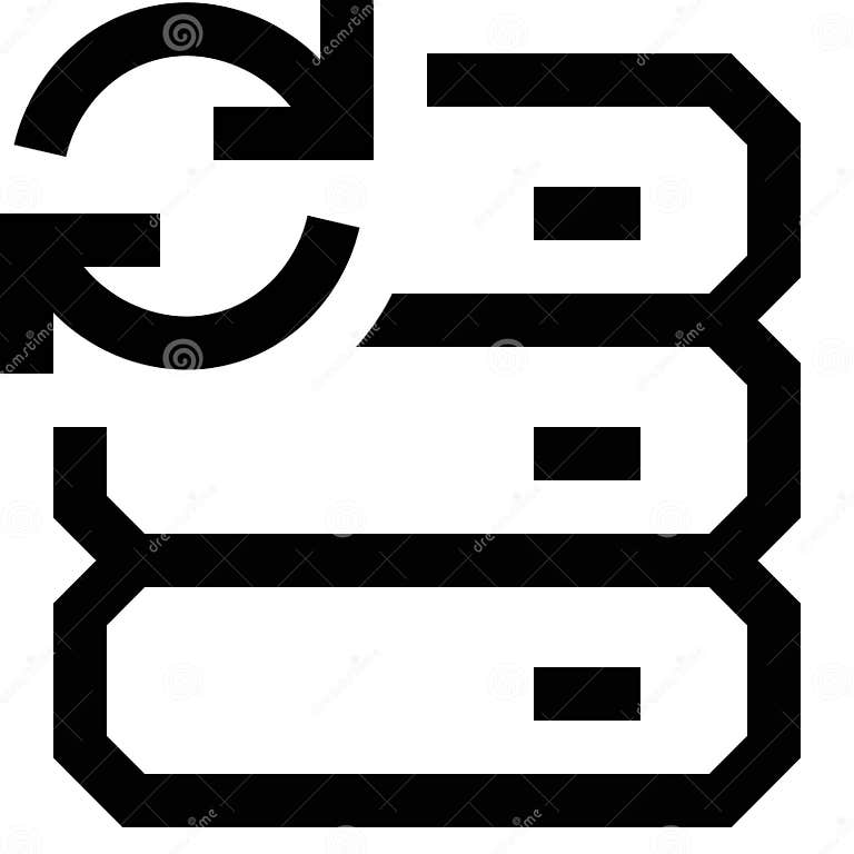 Server Storage Refresh Icon Image Stock Image - Illustration of ...