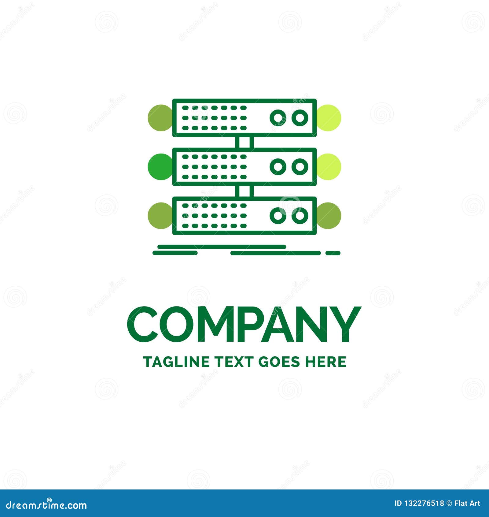 Server, Structure, Rack, Database, Data Flat Business Logo Templ Stock ...