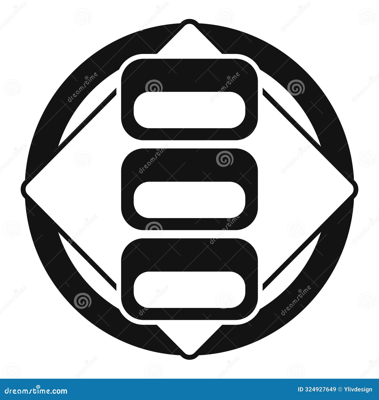 Server System Processing Data with Circular Arrows Icon Stock ...