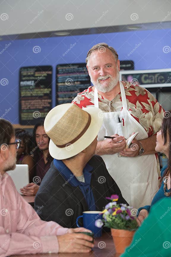 Server Taking Orders stock image. Image of apron, orders - 33839869