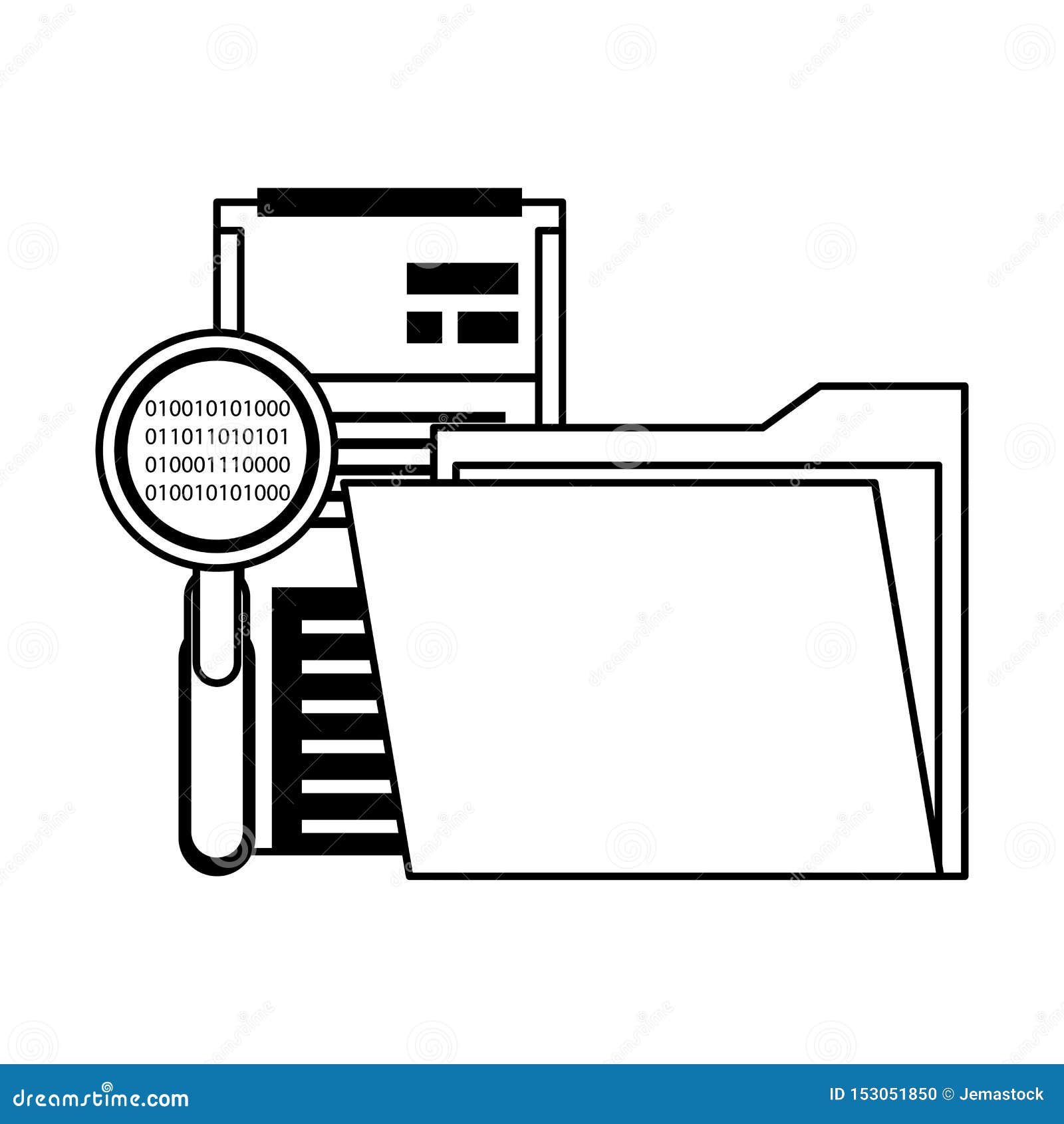 Server Tower Network Hardware Cartoon in Black and White Stock Vector ...