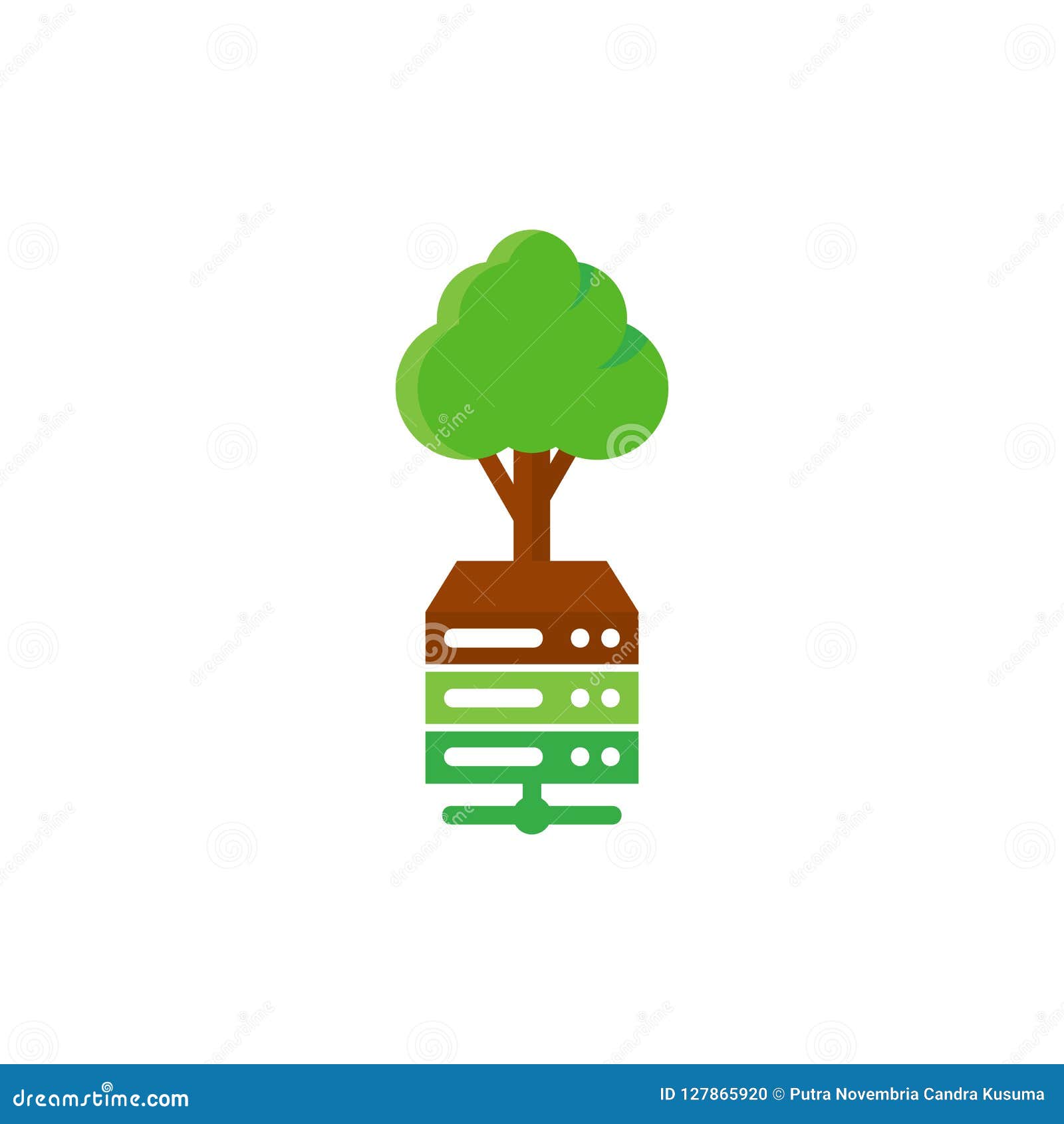 Server Tree Logo Icon Design Stock Vector - Illustration of database ...