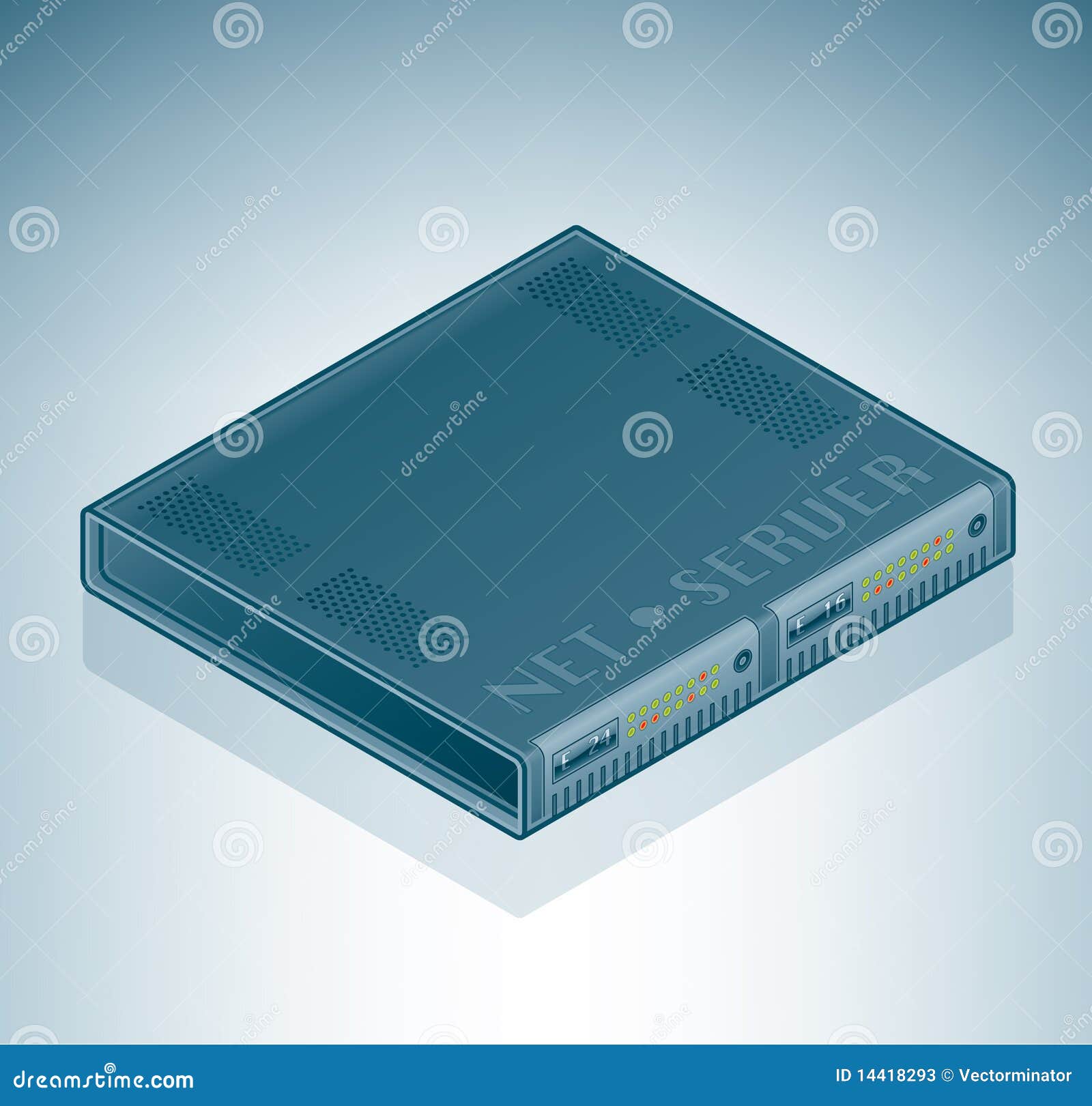 Server Unit stock vector. Illustration of host, unit - 14418293