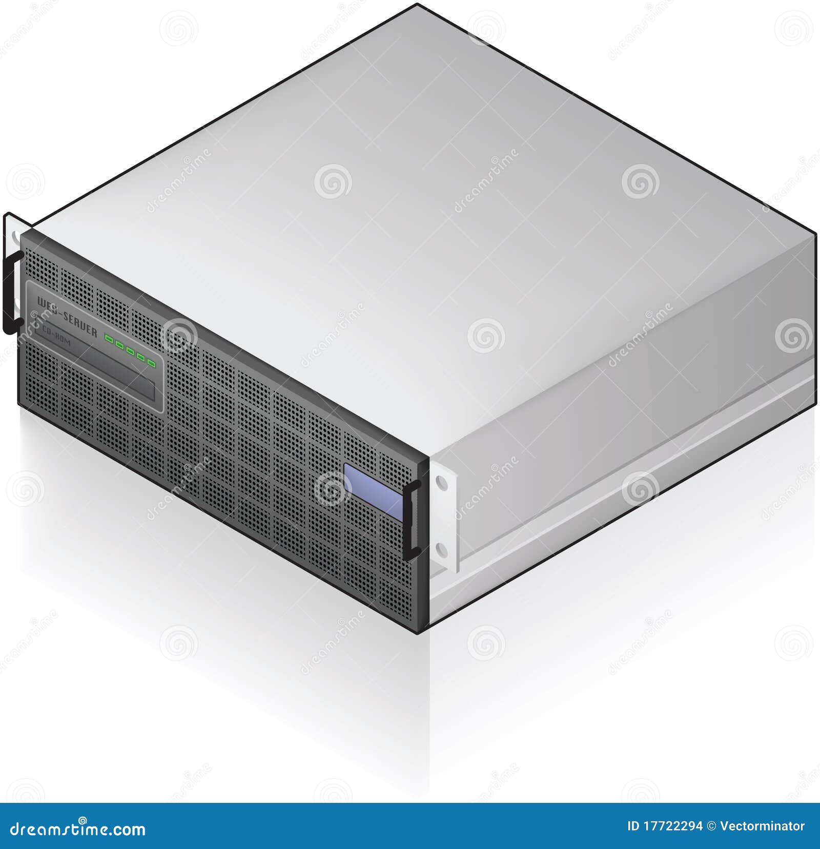 Server Unit Cartoon Vector | CartoonDealer.com #18023301