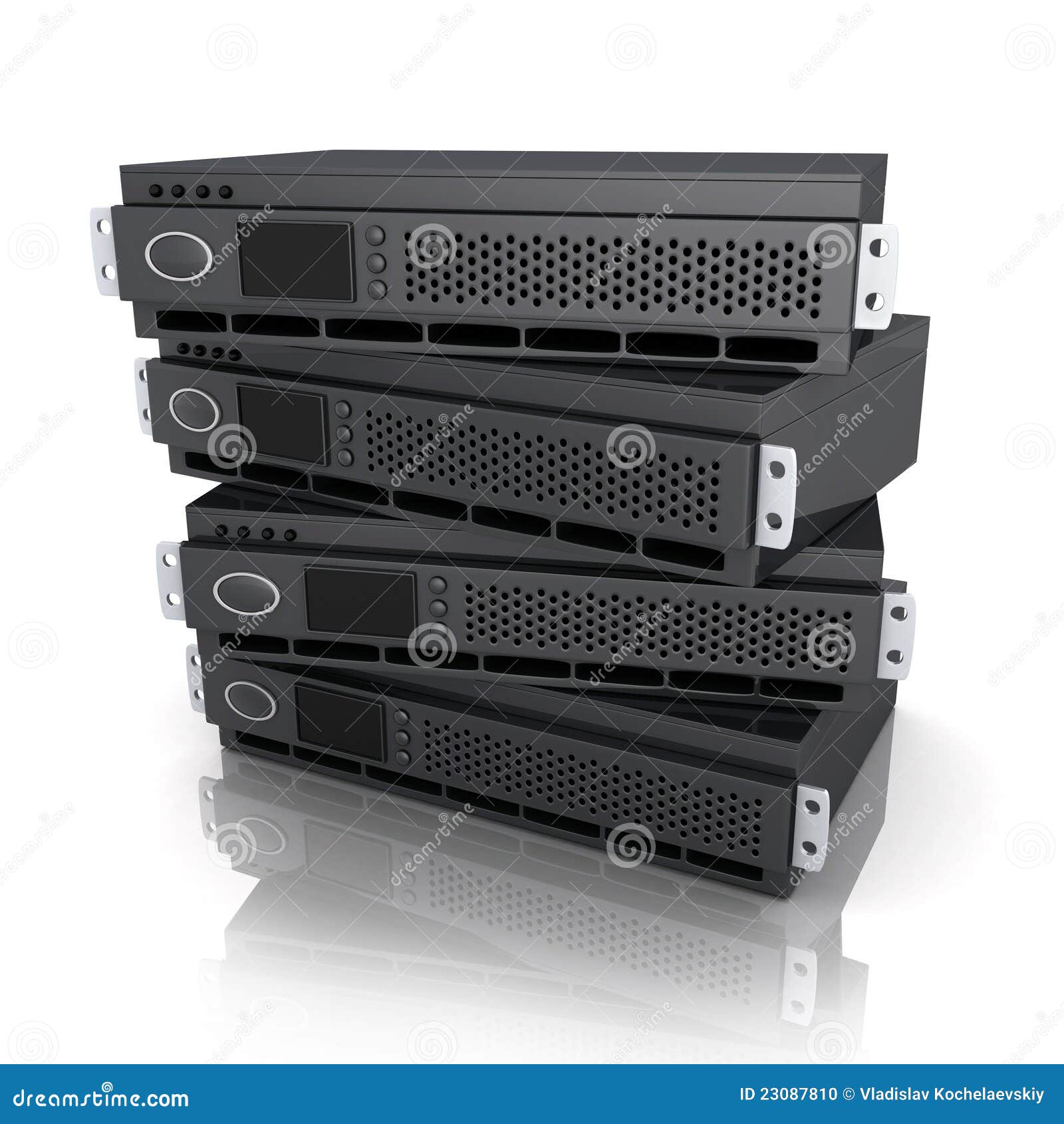 Server unit stock illustration. Illustration of storage - 23087810