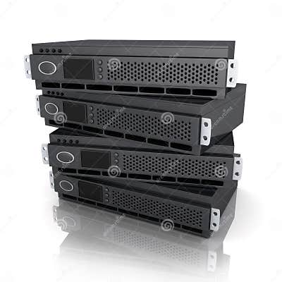 Server unit stock illustration. Illustration of storage - 23087810