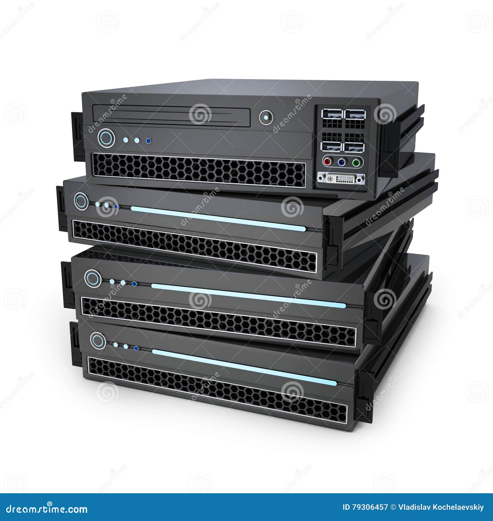 Server unit stock illustration. Illustration of server - 79306457