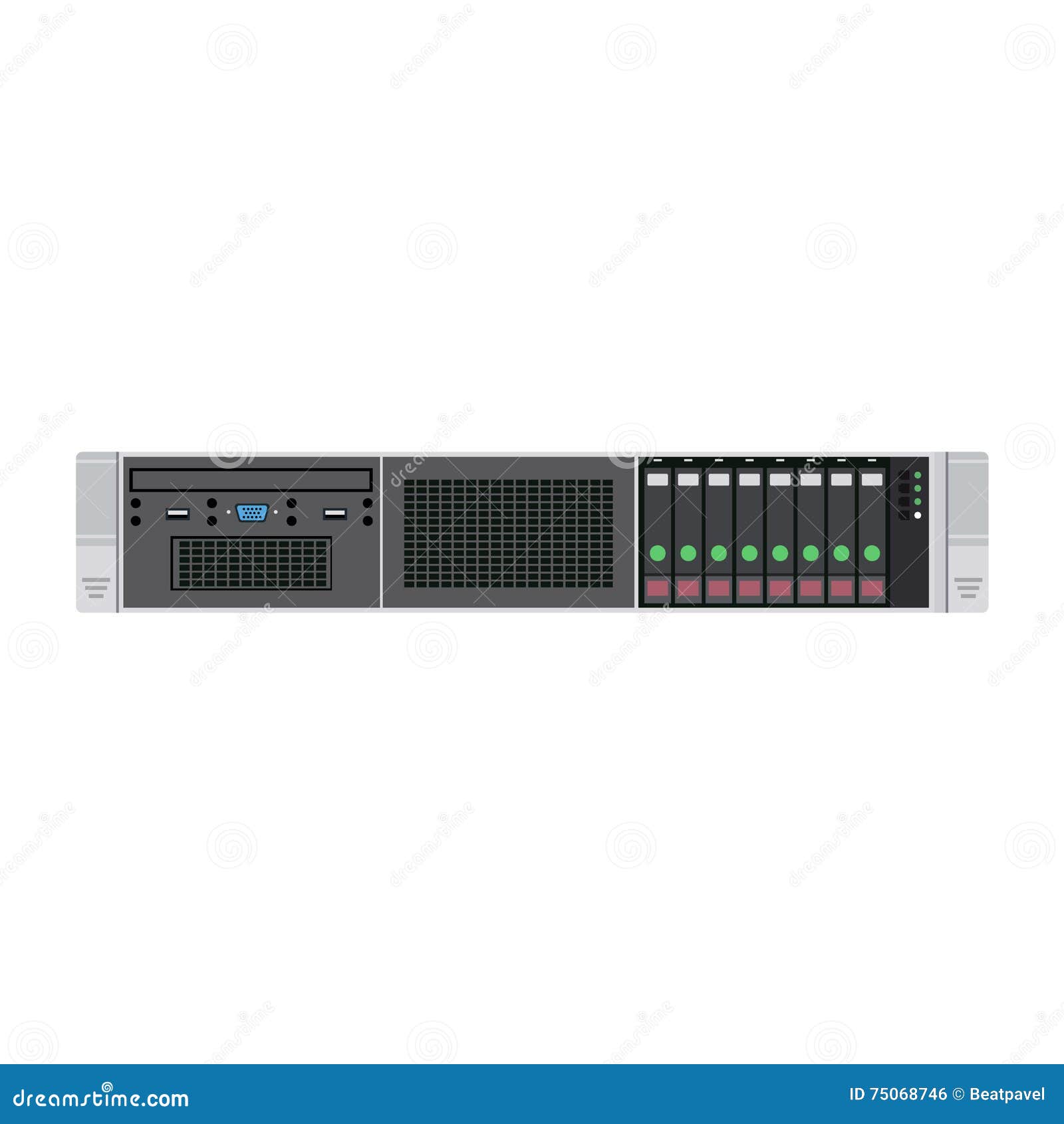 Server Unit Royalty-Free Stock Photography | CartoonDealer.com #79306457