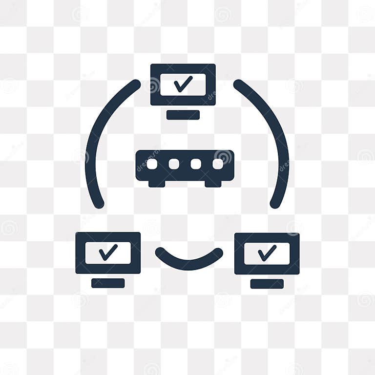 Server Vector Icon Isolated on Transparent Background, Server T Stock ...