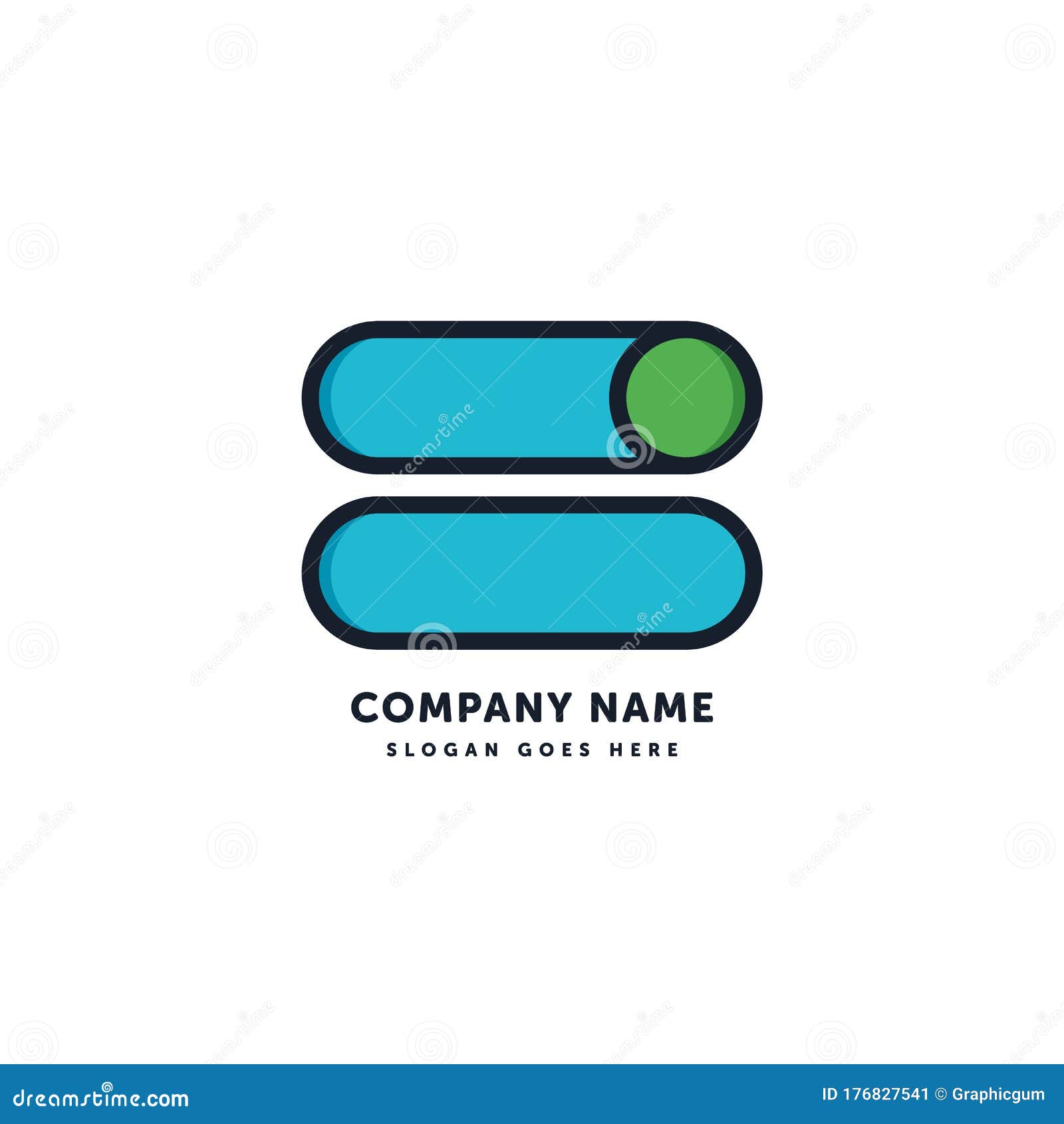 Server Vector Logo. Creative Abstract Icon Mark Design Template Stock ...