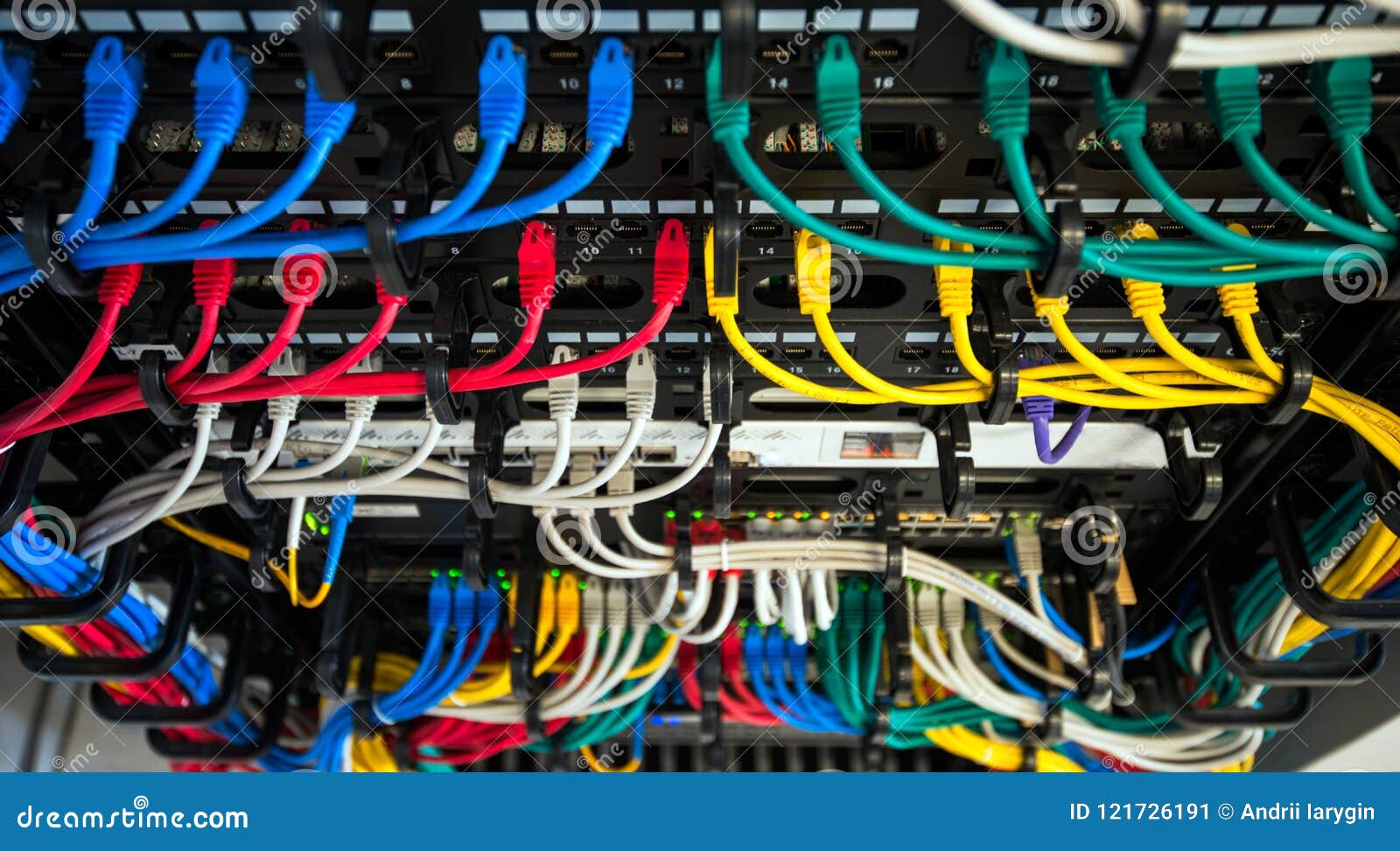 Server wires data storage stock image. Image of telecommunication ...