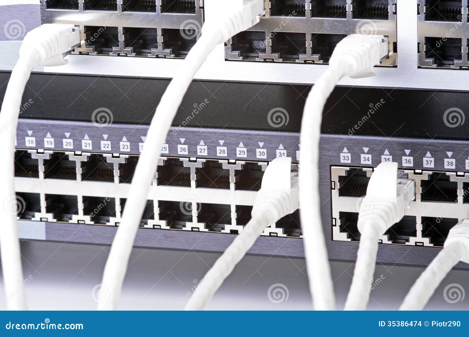 Server and wires stock photo. Image of internet, blue - 35386474