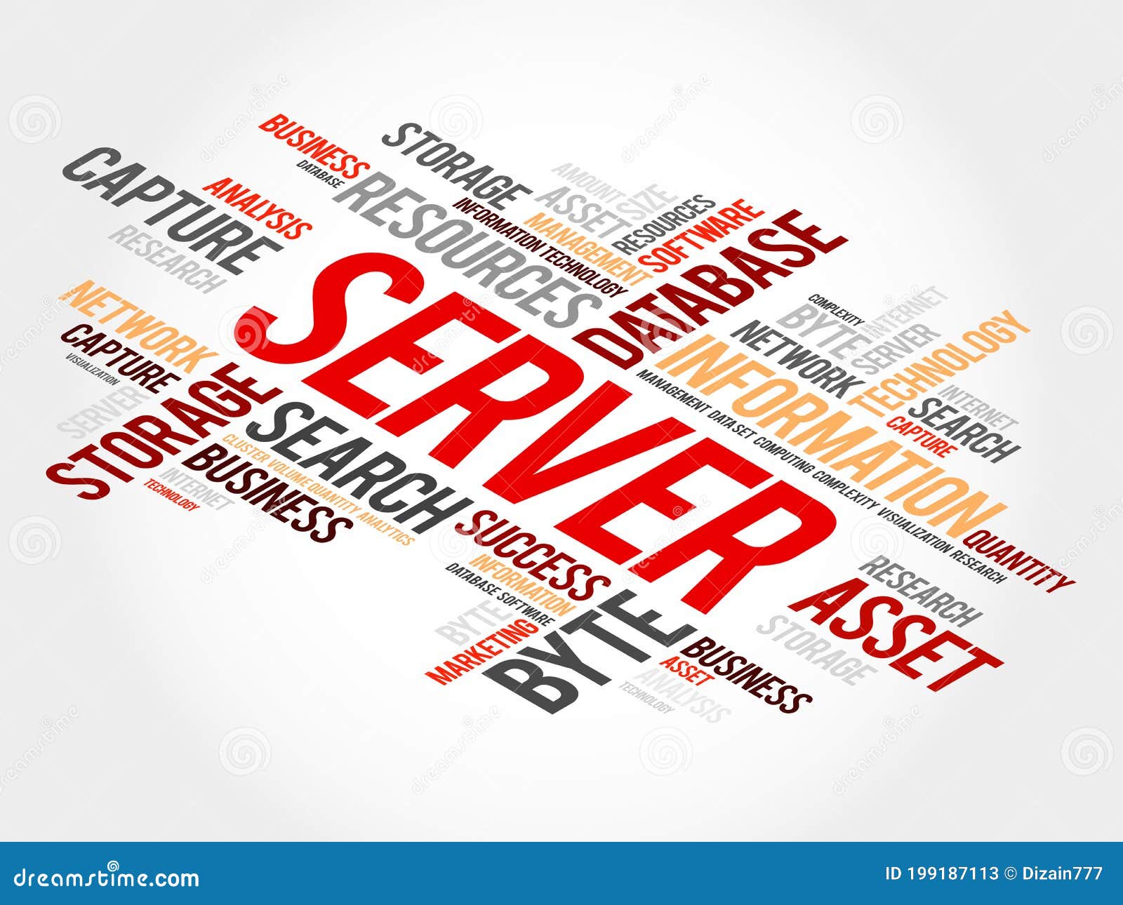 Server word cloud stock illustration. Illustration of client - 199187113