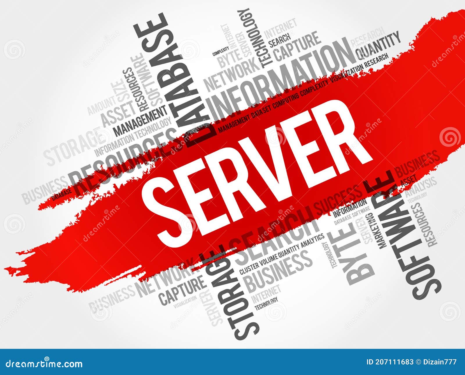 Server word cloud stock illustration. Illustration of business - 207111683