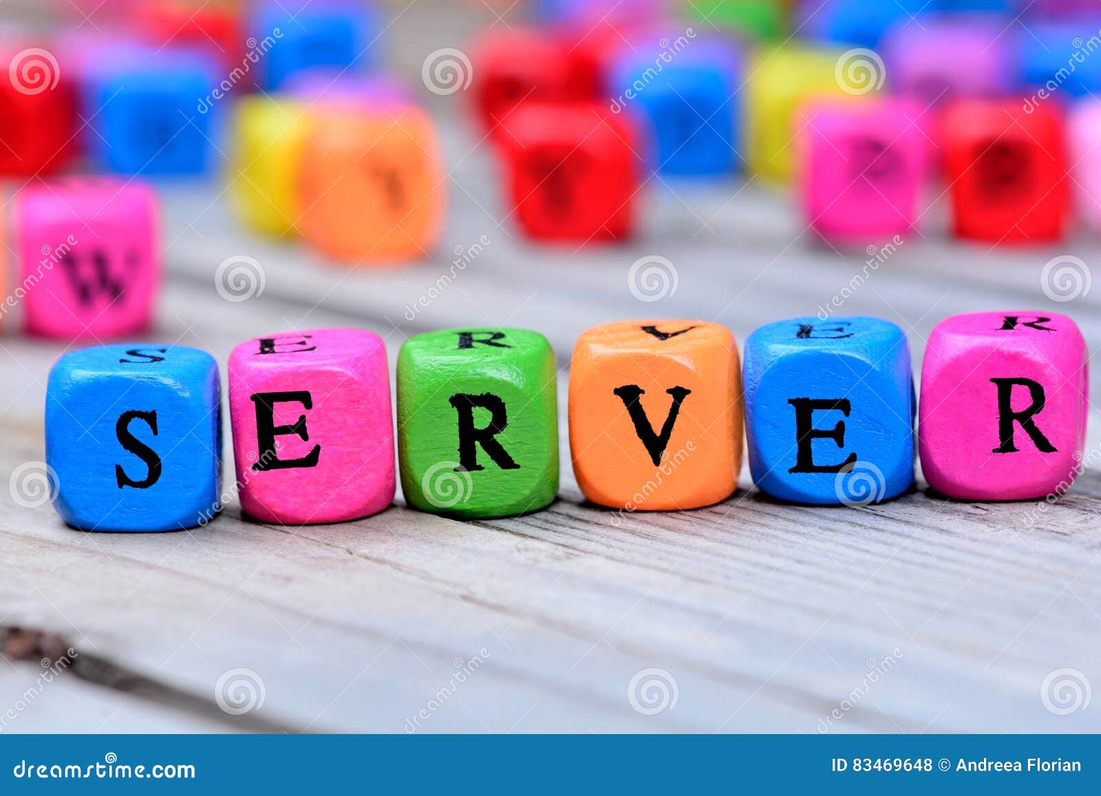 Server word on table stock photo. Image of color, keyword - 83469648