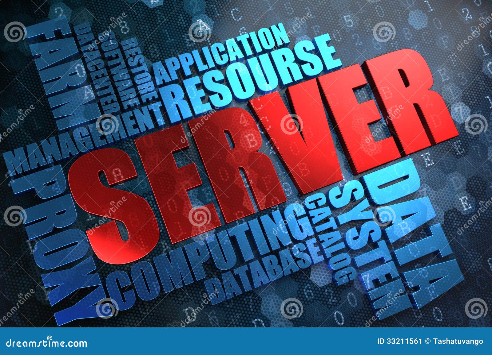 Server. Wordcloud Concept. stock illustration. Illustration of host ...