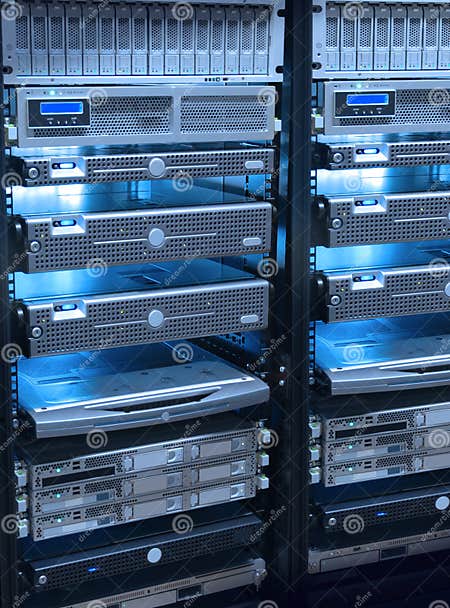 Servers stock image. Image of industry, processors, information - 19610645