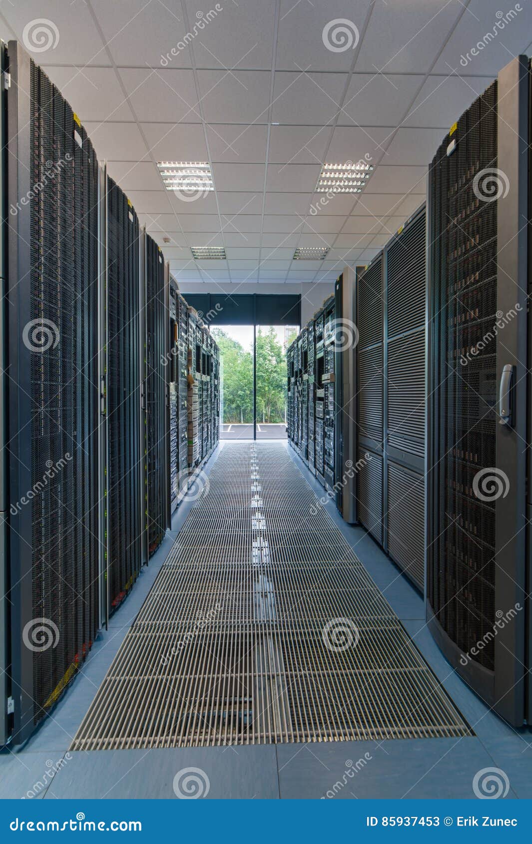 Servers in computer room stock image. Image of data, disk - 85937453