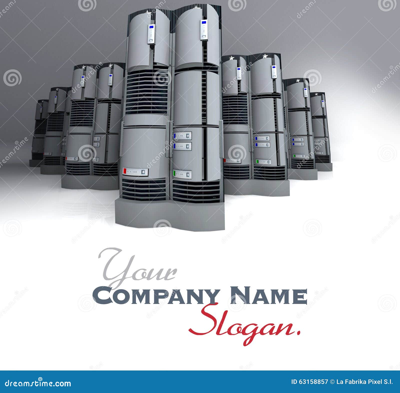 Servers stock illustration. Illustration of idea, objects - 63158857