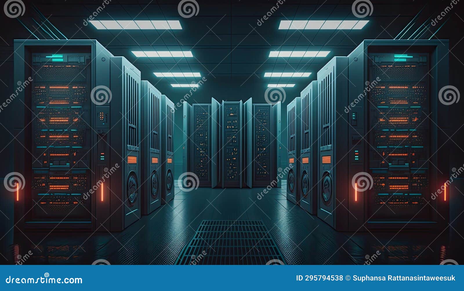 Servers Data Center Room Storage Systems Stock Photo - Image of ...