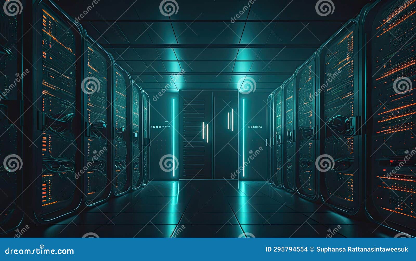 Servers Data Center Room Storage Systems Stock Photo - Image of ...