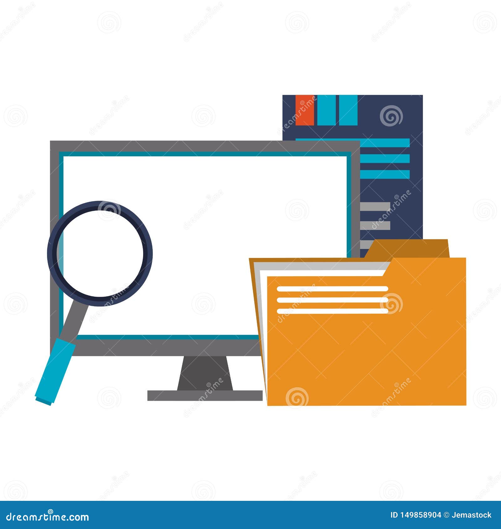 Servers and Database Technology Symbols Stock Vector - Illustration of ...