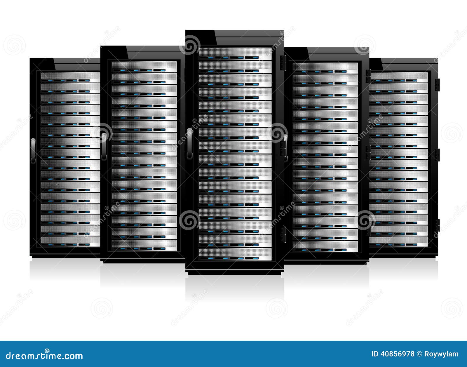 Servers stock vector. Illustration of host, industry - 40856978