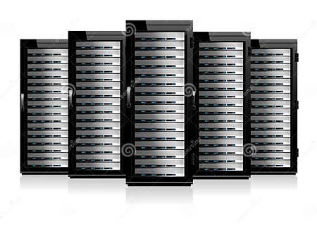 Servers stock vector. Illustration of host, industry - 40856978