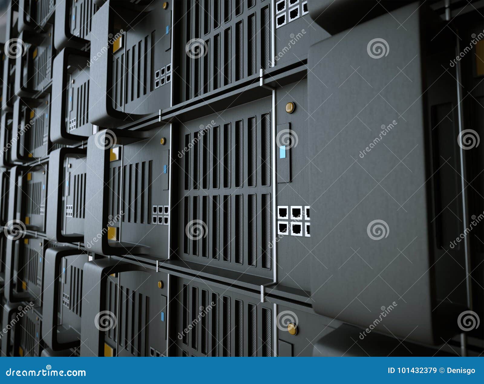 Servers and Hardware Room Computer Technology Concept Photo Stock Image ...