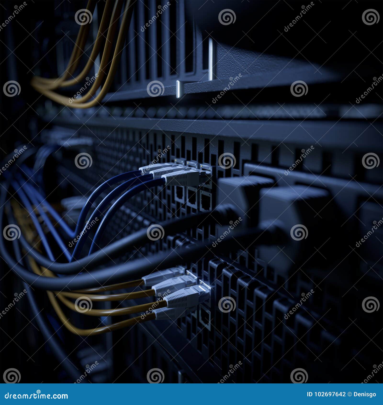 Servers and Hardware Room Computer Technology Concept Photo Stock Photo ...