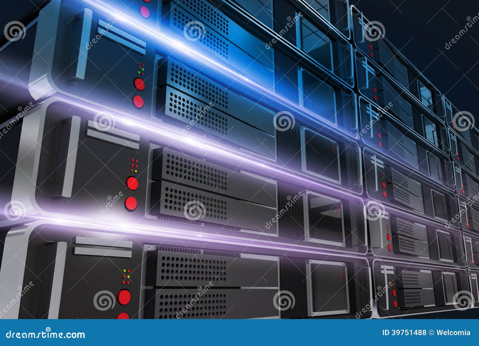 Servers Rack Illustration stock illustration. Illustration of cloud ...