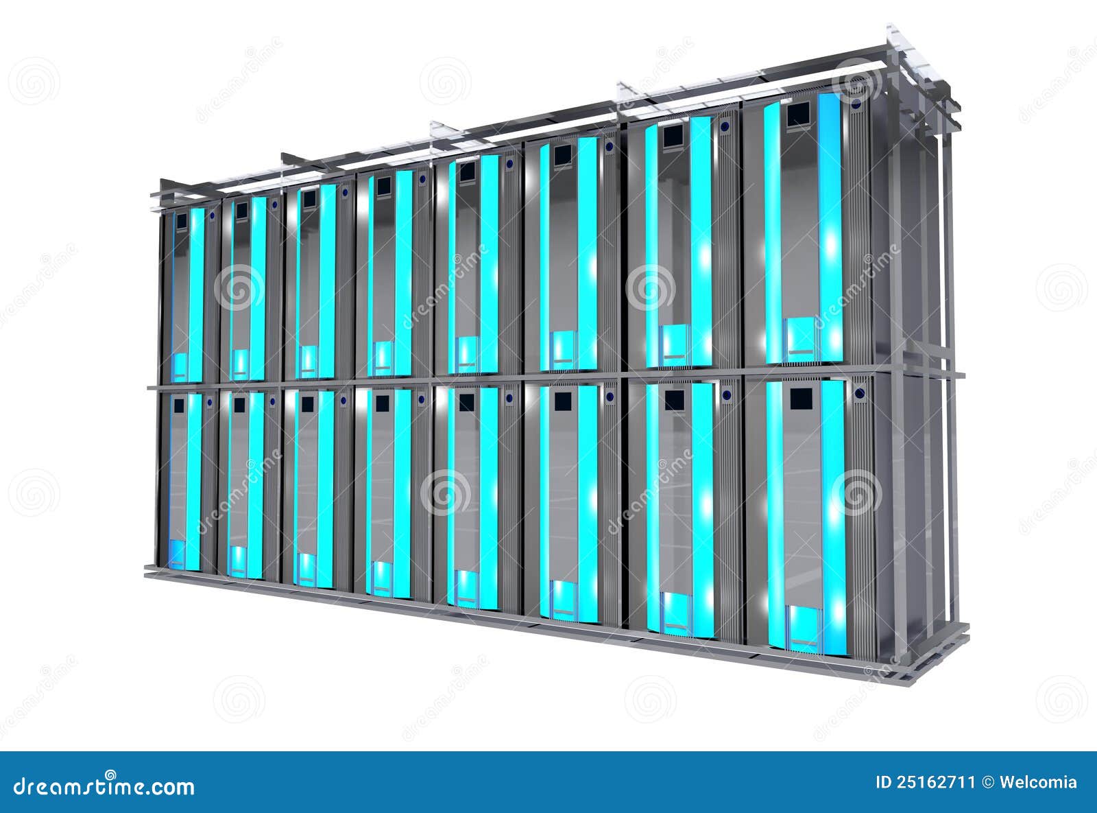 Isolated Servers Rack Royalty-Free Stock Image | CartoonDealer.com ...