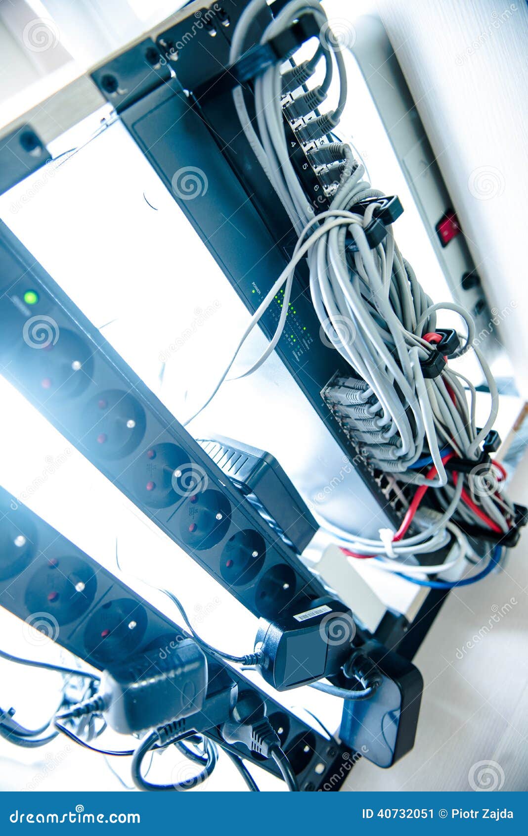 Servers Rack Photo stock image. Image of isolated, servers - 40732051