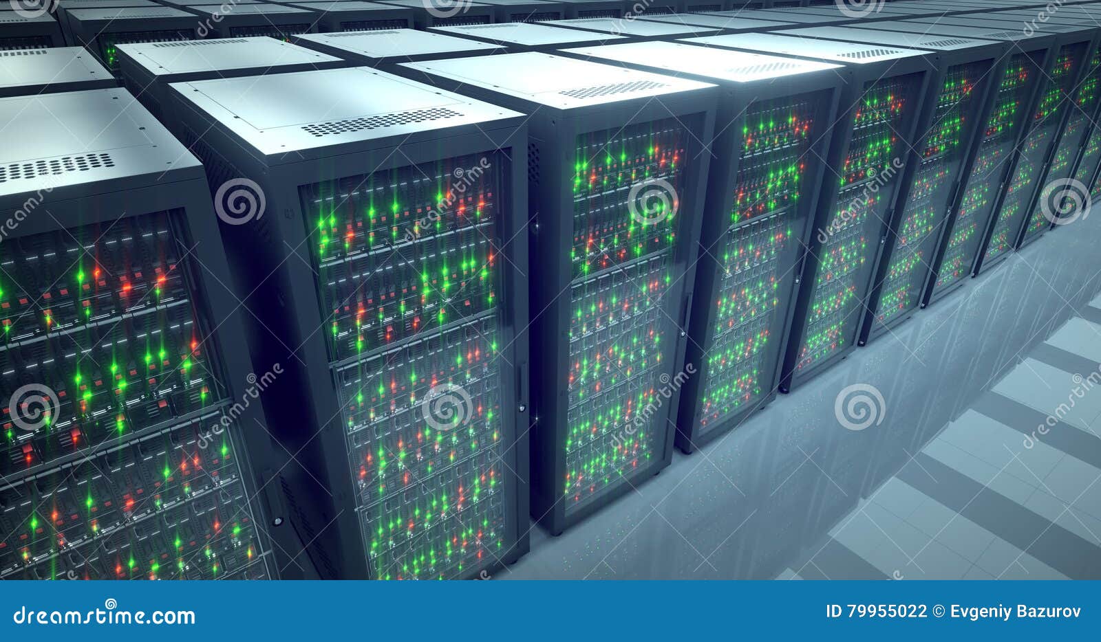 Servers Racks. Modern Datacenter. Cloud Computing. 4k UHD Stock Footage ...