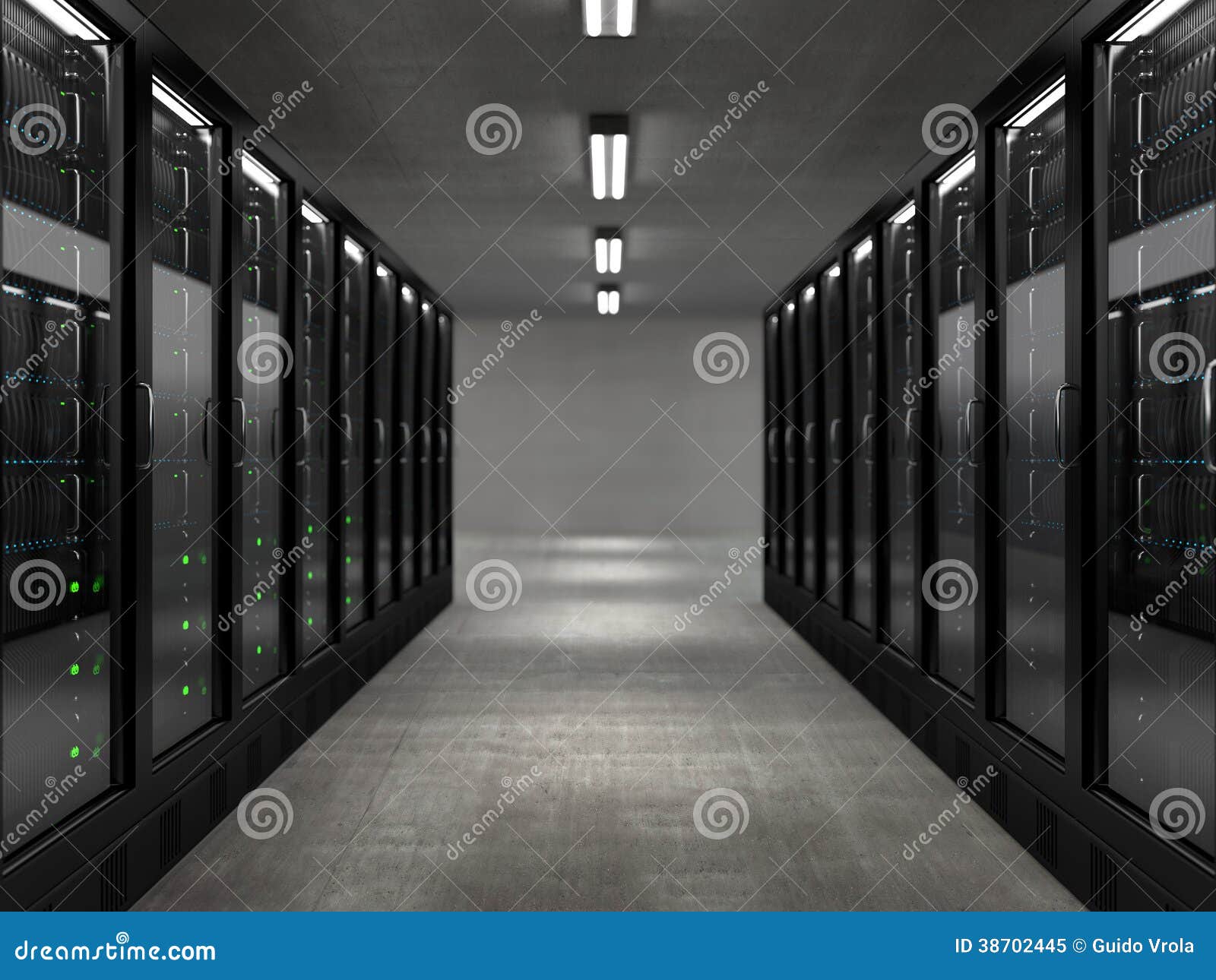 Servers stock illustration. Illustration of datacenter - 38702445