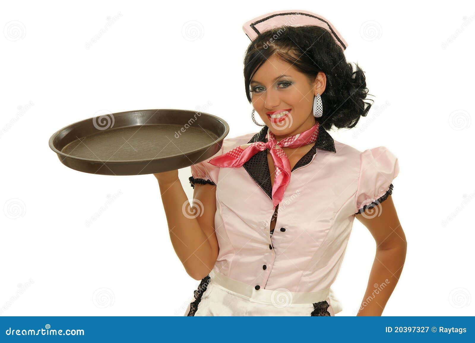 Serveuse image stock. Image du regard, métier, image - 20397327