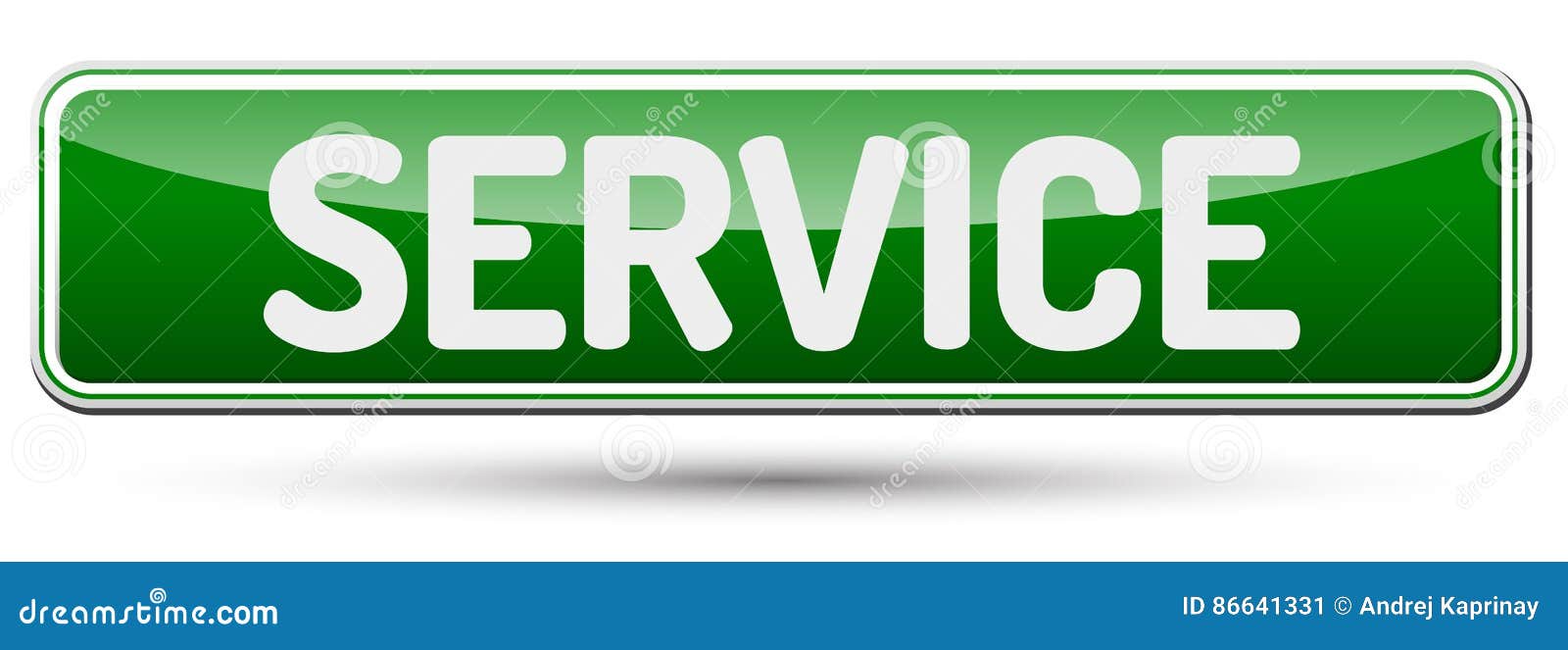 SERVICE - Abstract Beautiful Button with Text. Stock Vector ...