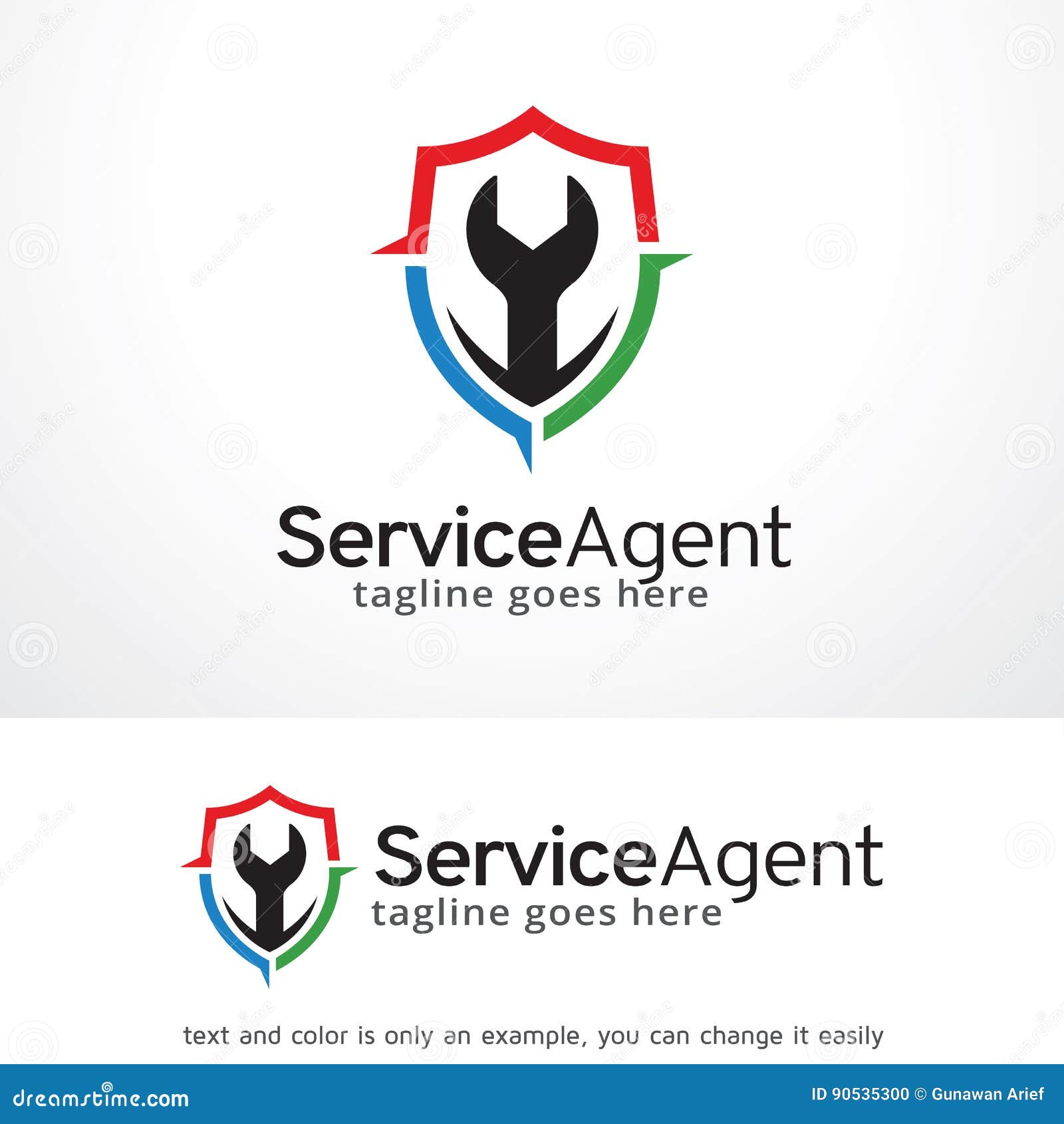 Service Agent Logo Template Design Vector, Emblem, Design Concept ...